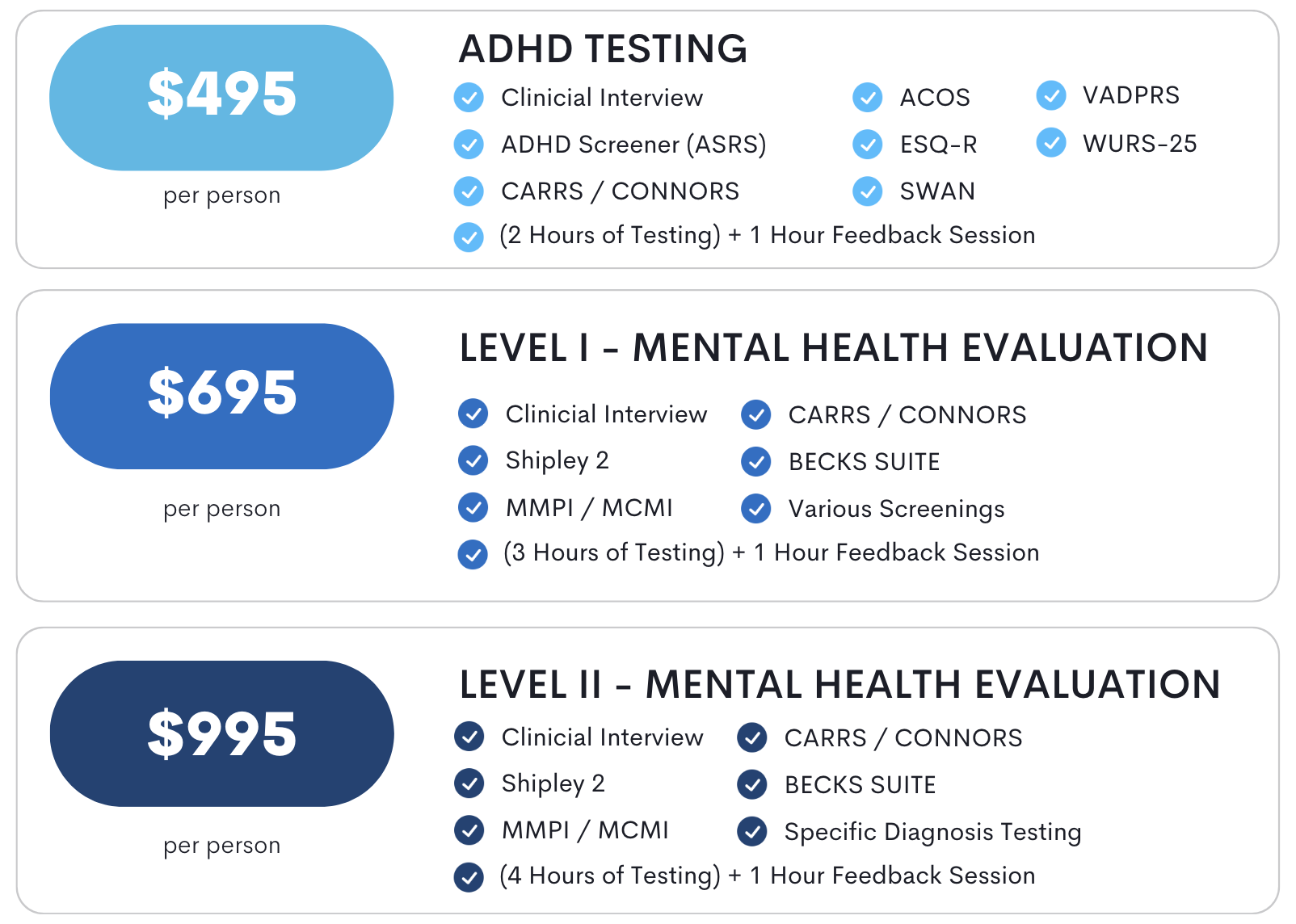 MENTAL HEALTH EVALUATIONS – Middle Path Counseling MO